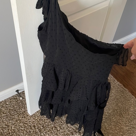 SHEIN | Dresses | Shein Large One Arm Ruffle Dressnever Been Worn ...